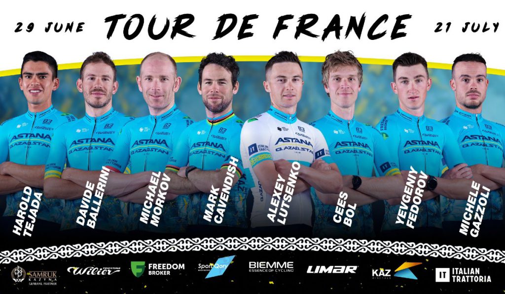 El Astana Qazaqstan confirma su ocho de gala para el Tour de Francia ...