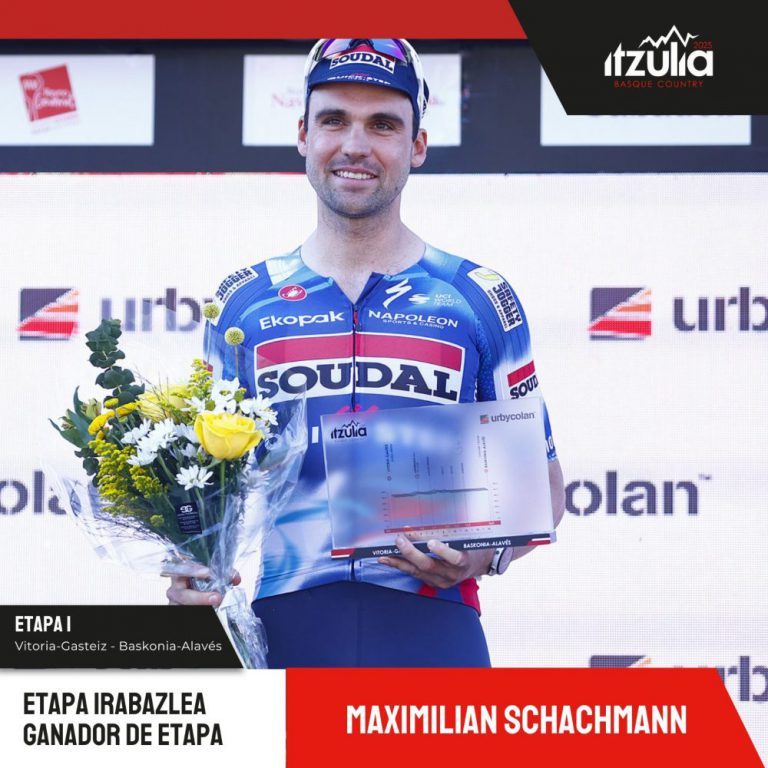 Maximilian Schachmann gana la crono inicial de la Vuelta al País Vasco ...